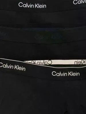 Calvin Klein Logo-waistband Boxers - Black