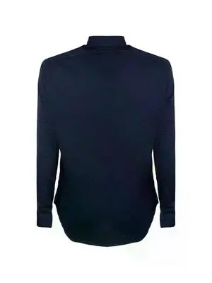 Fedeli Long-sleeve Buttoned Shirt - Blue