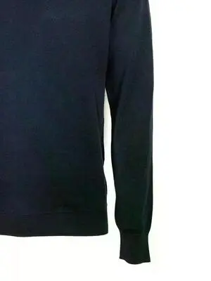Fedeli Long-sleeve Round-neck Sweater - Blue