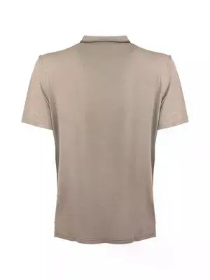 Fedeli Short-sleeve Buttoned Polo Shirt - Neutrals