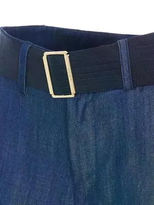 Liu Jo Belted Wide-leg Trousers - Blue