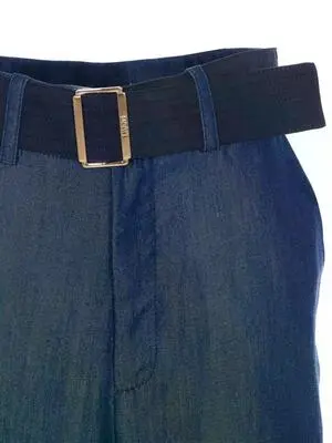 Liu Jo Belted Wide-leg Trousers - Blue