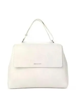 Orciani Sveva Pebbled Tote - Neutrals