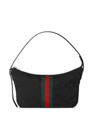 Gucci Lunetta Gg Canvas Small Bag - Black