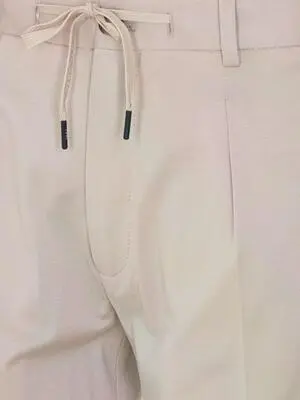 CIRCOLO 1901 Drawstring Straight-leg Trousers - Neutrals