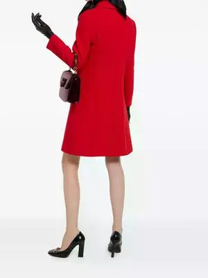Gucci Wool Coat With Double G Buttons - Red | Editorialist