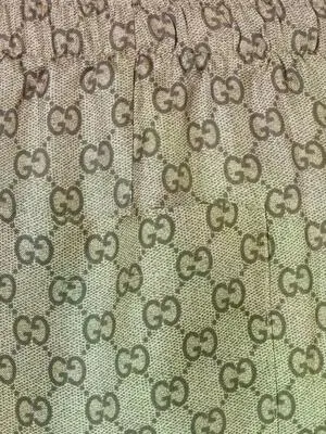 Gucci Gg Supreme Silk-twill Trousers