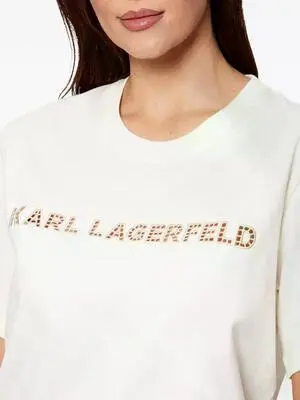 Karl Lagerfeld Embroidery-detail T-shirt