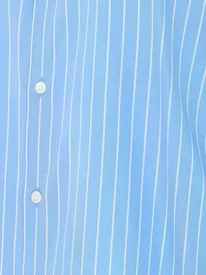 Auralee Striped Band-collar Shirt