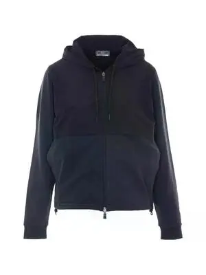 Herno Panelled Zip-up Hoodie