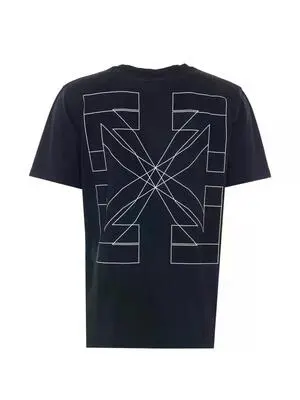 Off-White Double Arrow Logo-print T-shirt - Black