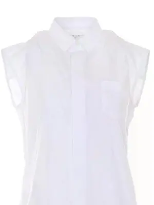 Sacai Tulle-panelled Sleeveless Dress