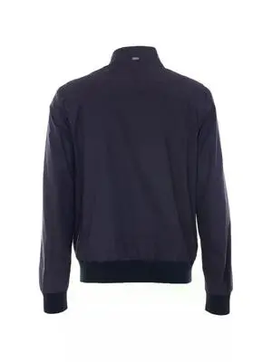 Herno High-neck Zip-up Jacket - Blue
