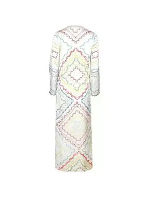 MARY KATRANTZOU Collins Geometric-print Kaftan Dress