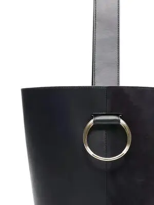 Victoria Beckham Ring-detail Bucket Bag - Blue