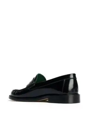 VINNY'S Yardee Moccasin Loafers - Black