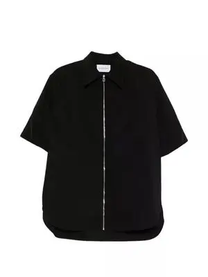 Givenchy Zip-up Short-sleeve Shirt
