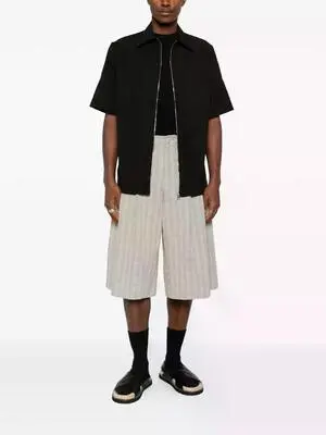 Givenchy Zip-up Short-sleeve Shirt
