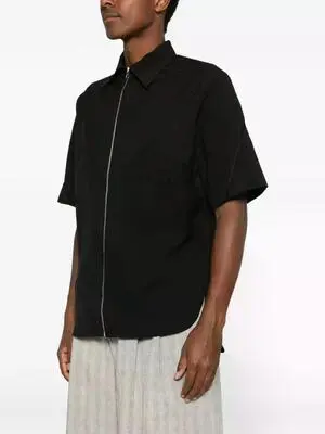 Givenchy Zip-up Short-sleeve Shirt