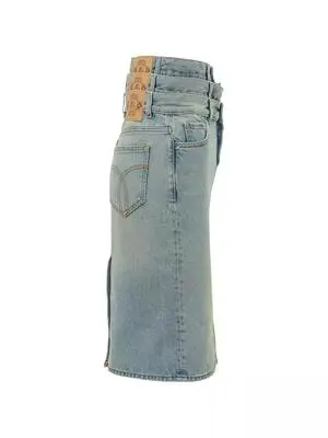 Fiorucci Triple-waistband Denim Skirt
