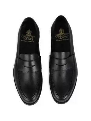 Crockett & Jones Harvard Pebbled Leather Loafers