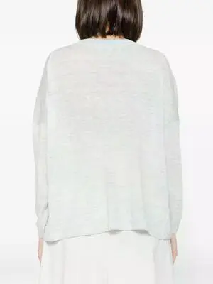 Fedeli Marl-effect Crew-neck Sweater - Blue