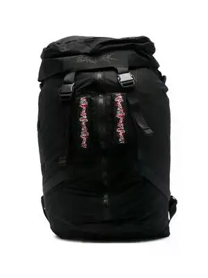 GR10K Waxed Zipped Backpack - Black