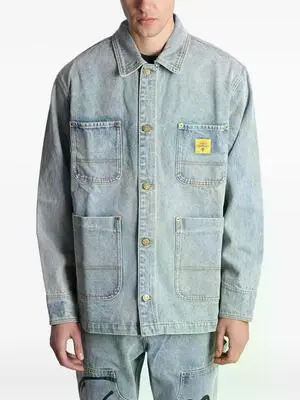 ICECREAM Graphic-print Denim Jacket - Blue