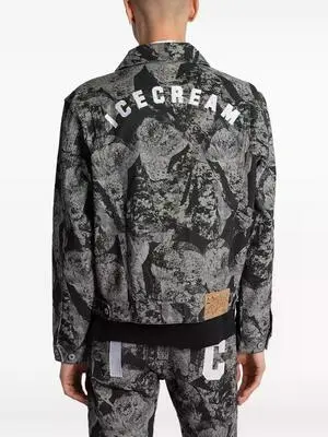 ICECREAM Abstract-print Denim Jacket
