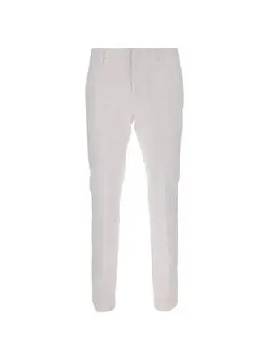 DONDUP Pressed-crease Turn-up Trousers