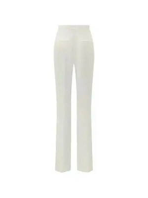 Max Mara Satin-stripe Pressed-crease Trousers - Neutrals