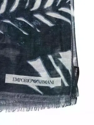 Emporio Armani Leaf-print Scarf
