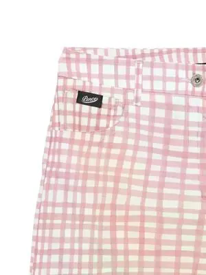 PENCE 1979 Luna Vichy-pattern Shorts - Pink