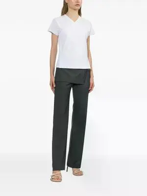 Paloma Wool Archive Wrap-panel Straight-leg Trousers - Grey