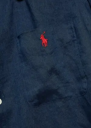 Polo Ralph Lauren Logo-embroidered Linen Shirt
