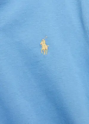 Polo Ralph Lauren Logo-embroidered Cotton T-shirt - Blue
