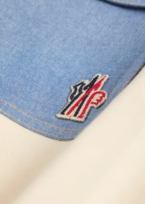Moncler Denim-pocket Logo Cotton T-shirt