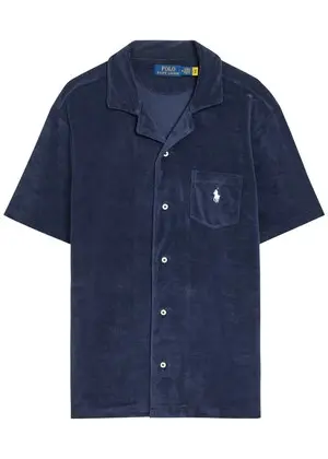 Polo Ralph Lauren Logo-embroidered Terry Shirt Navy