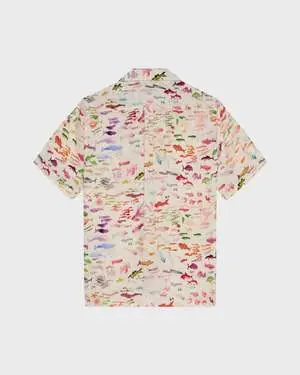 Vilebrequin Linen Bowling Shirt Pescador X Fabrice Hyber Shirt Charli