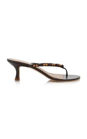 Staud Freja Beaded Thong Sandals