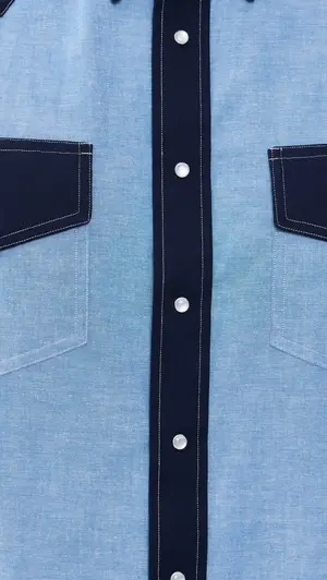 NICHOLAS DALEY Western Shirt - Navy