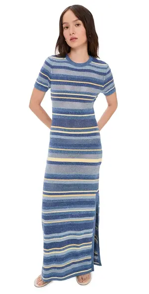 Ba&sh Tonnie Striped Maxi Dress - Multico