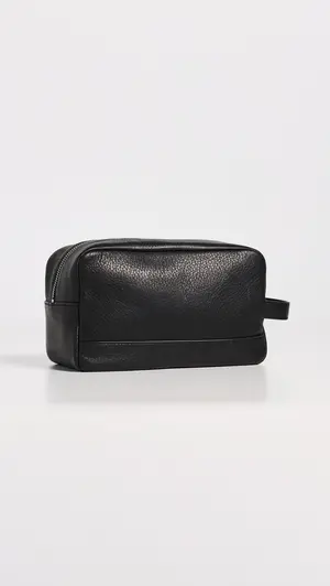 Shinola Leather Toiletry Bag - Black