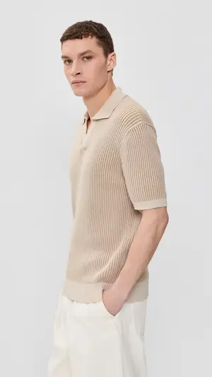 Frescobol Carioca Rino Cotton Blend Polo