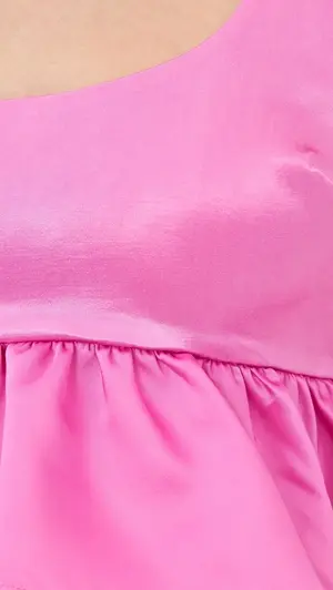 Azeeza Esme Satin Top - Fuchsia