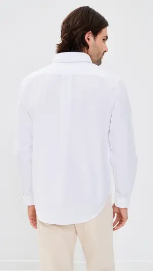 KNICKERBOCKER Beefy Cotton Oxford Shirt - White