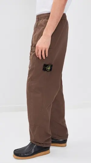 Stone Island Ripstop Cotton-nylon Cargo Pants