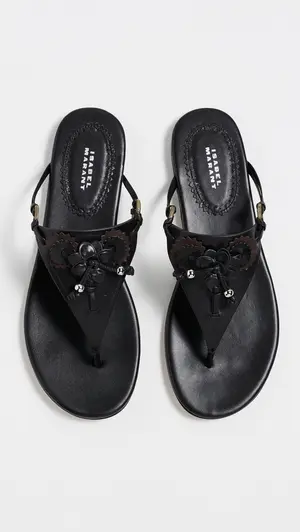 Isabel Marant Étoile Elato Thong Sandals - Black