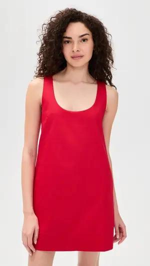 Joe's Jeans Scoop Neck Mini Dress - Cherry Red