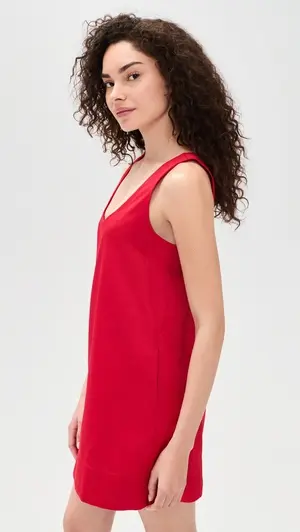 Joe's Jeans Scoop Neck Mini Dress - Cherry Red